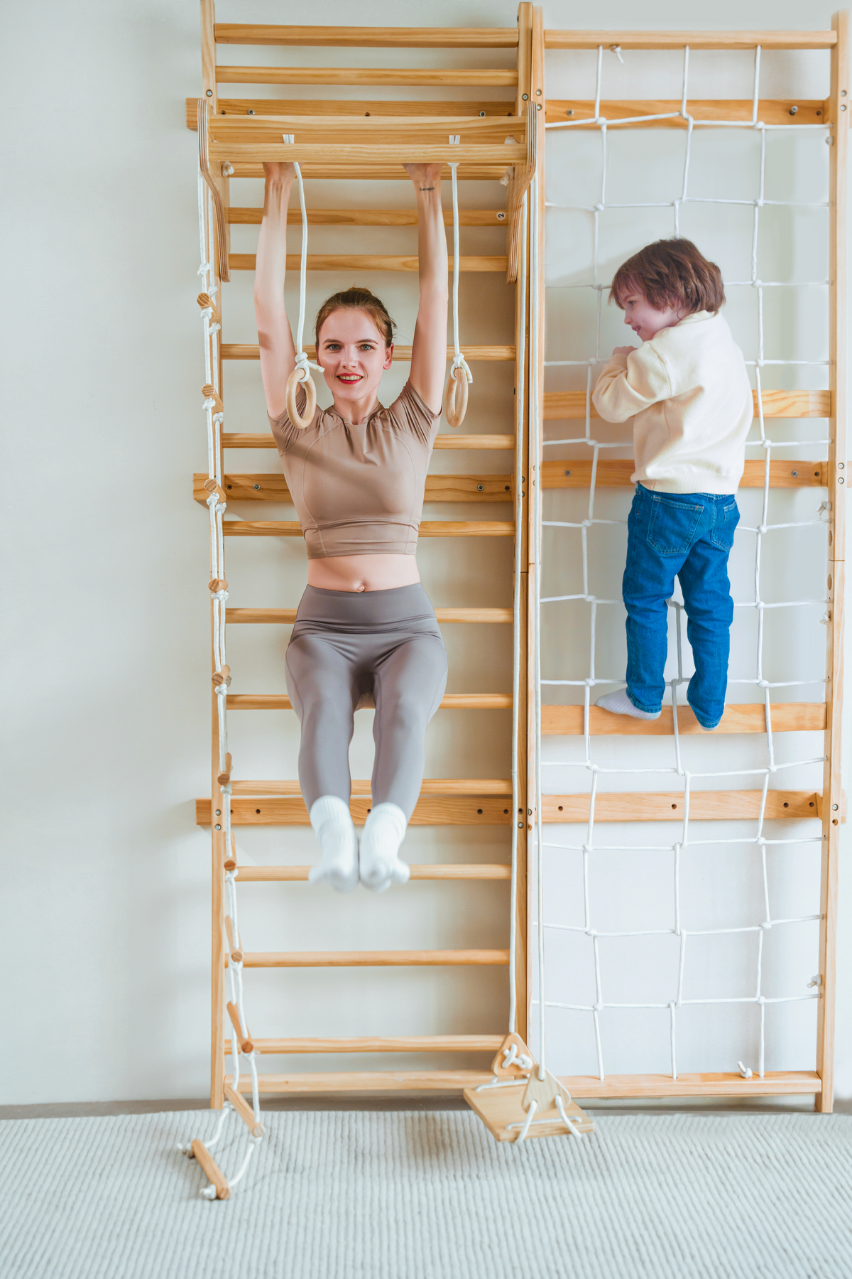 Avenlur Neem Swedish Wall Ladder & Indoor Wooden Climber for Kids – Ho ...