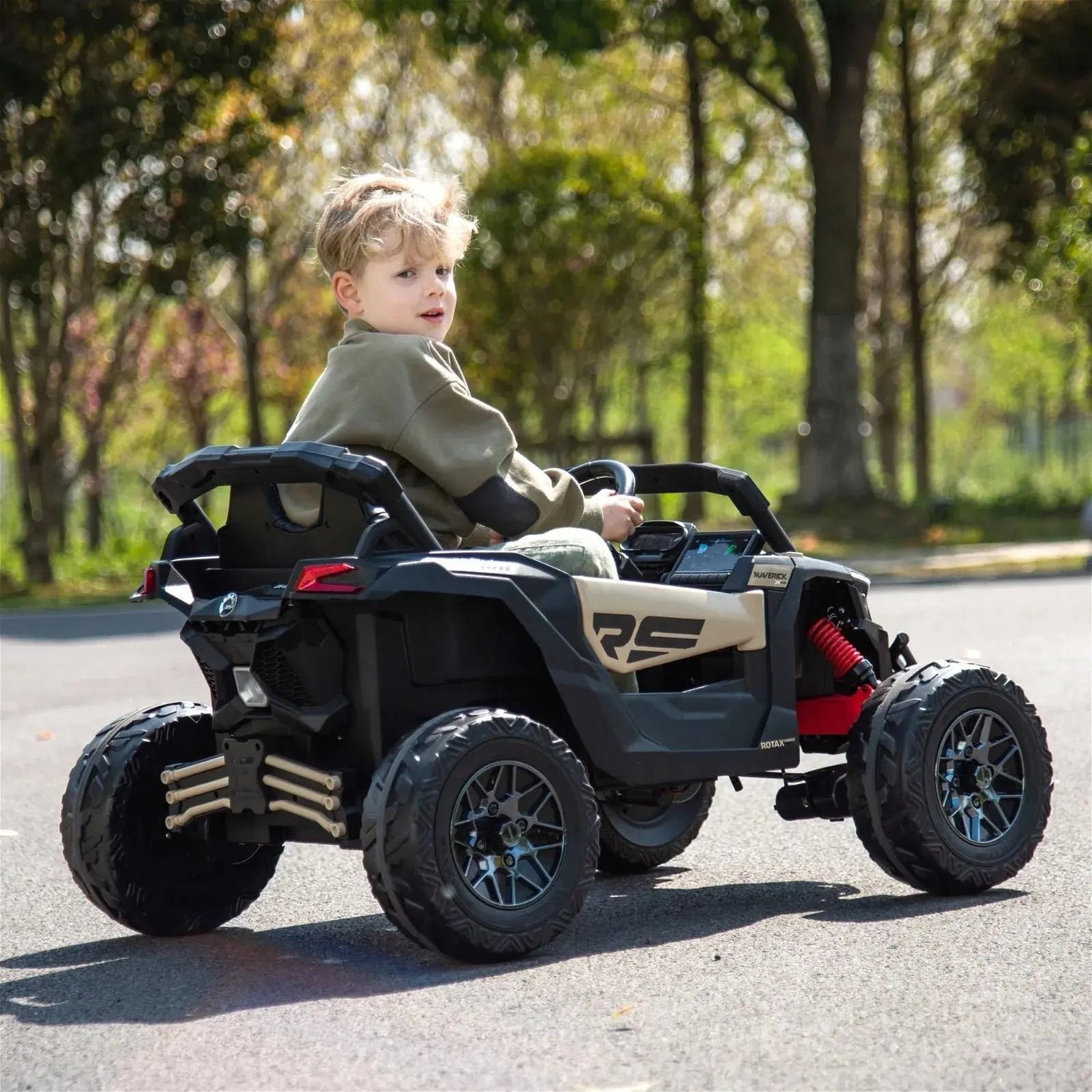Freddo Toys 24V Can Am Maverick 1-Seater UTV - Kids Electric Ride-On F ...