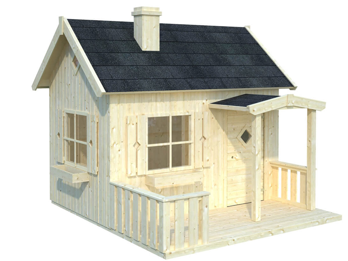 Whole Wood Playhouses DIY Playhouse Kit Little Cottage — Kingdom Playground