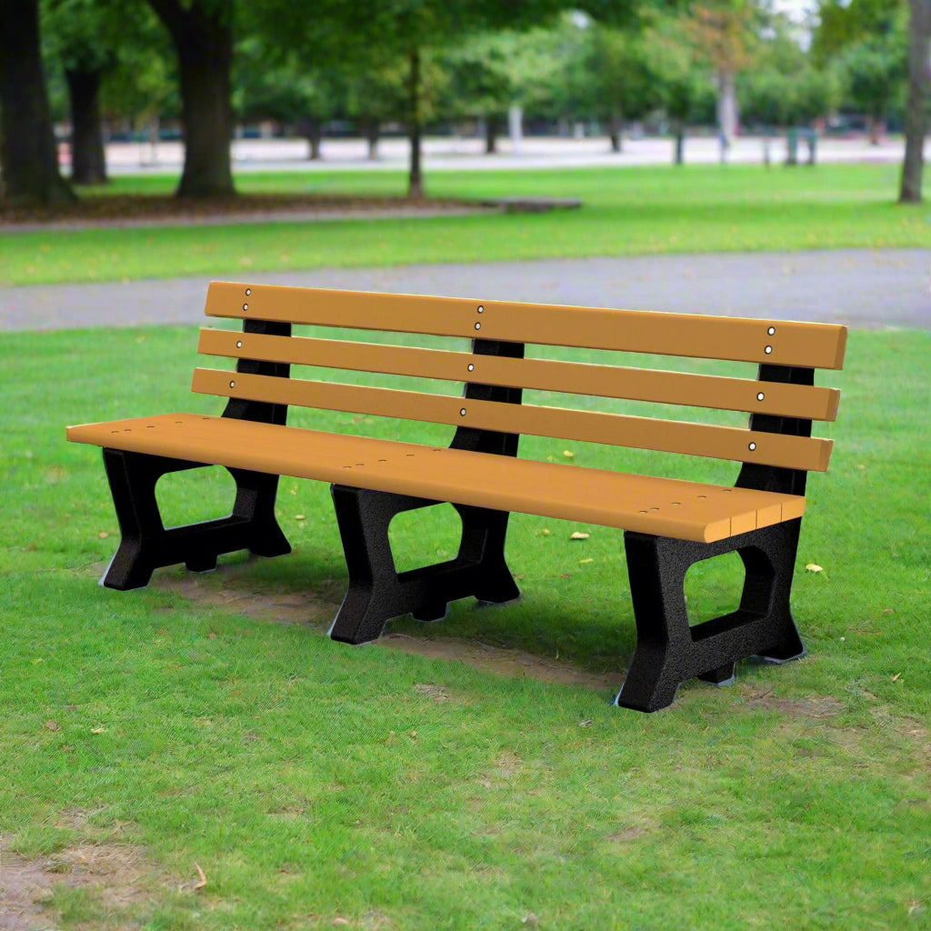 Frog Furnishings Brooklyn Recycled Plastic Park Bench PB 4BROBROOK, PB ...