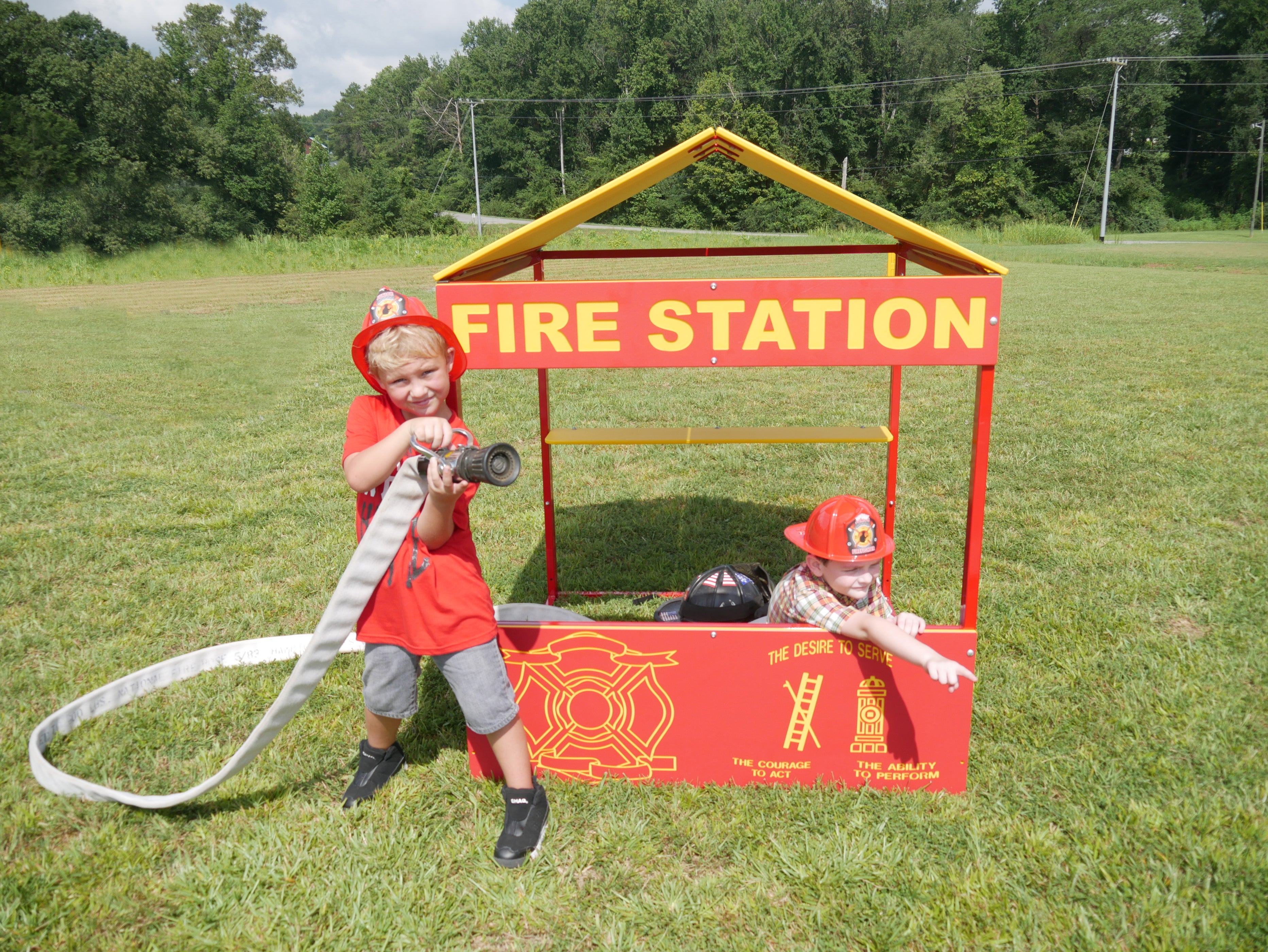Infinity Playgrounds Fire Station Playhouse IP-7016 — Kingdom Playground