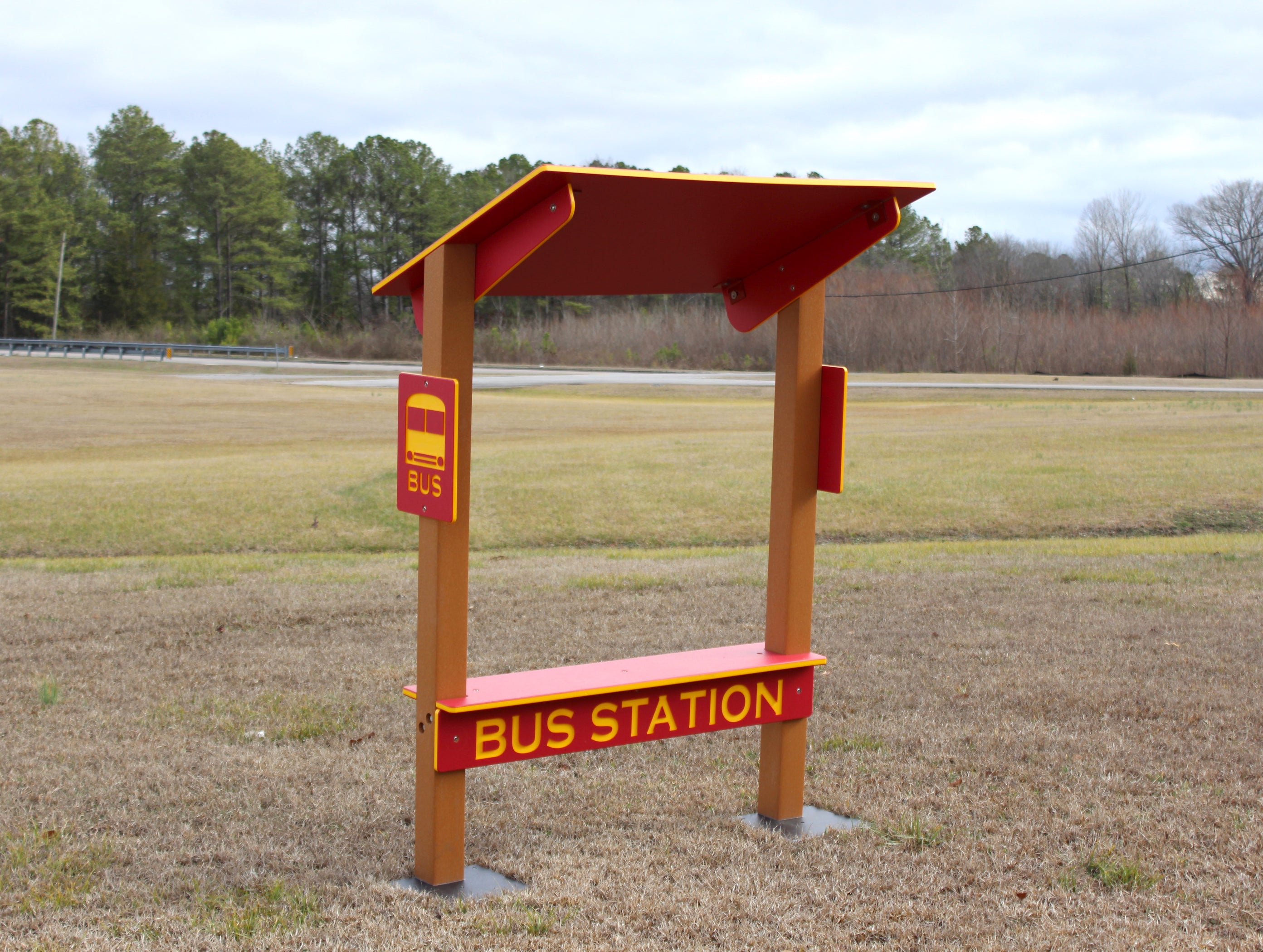 Infinity Playgrounds Trike Path Bus Station Bench IP-8077-perm ...