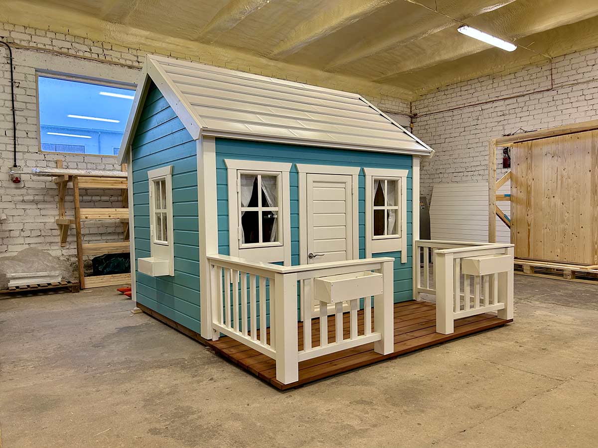 Whole Wood Playhouses Playhouse Blue Jay 6x8 — Kingdom Playground