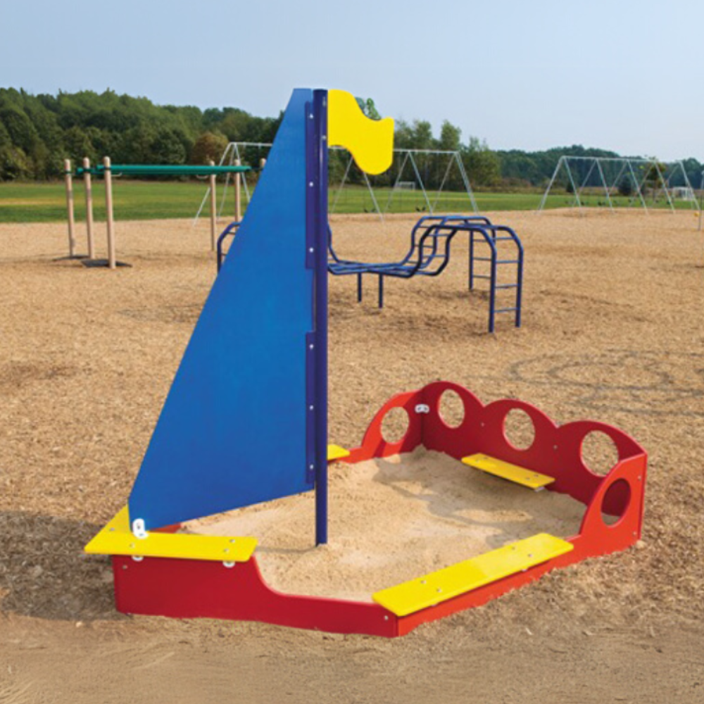 BigToys Commercial Sailboat Sandbox Freestanding Dramatic Play 66506 ...