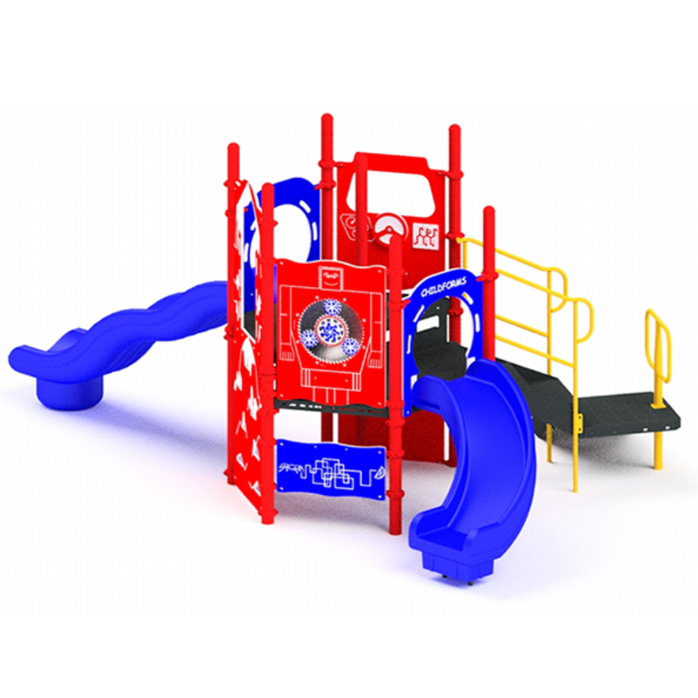 Childforms Commercial 3.5" FunPlay Structures Totville Playground Stru ...