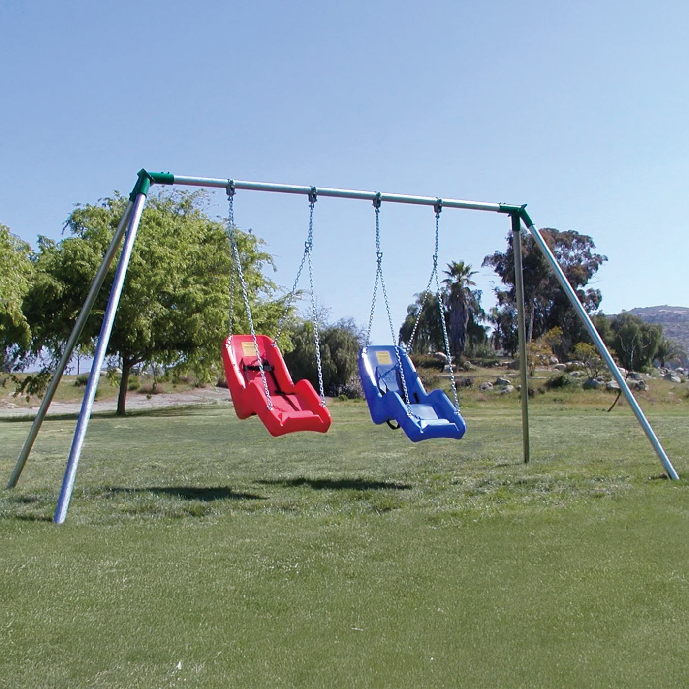 Jensen Commercial Swing Standard 8 Foot High ADA Swing Set S81Ac, S82A ...